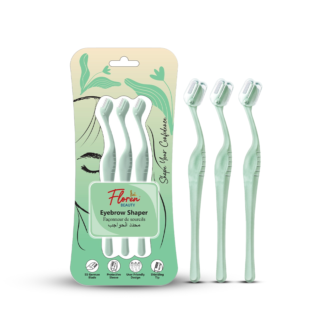 Floren Dermaplaning Tool |Eyebrow Shaper - Pack of 3 | Painless Shavin ...